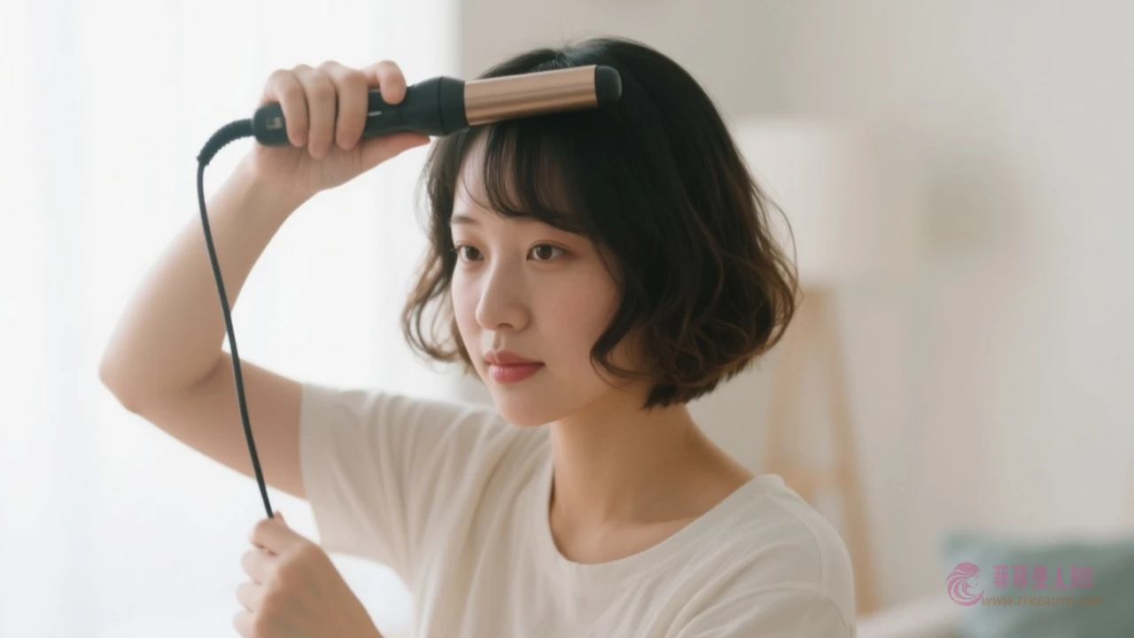 在家輕鬆DIY鮑伯頭造型！短髮自然捲度教學步驟圖解 - 菲菲美人館